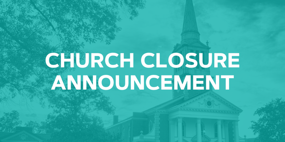 Church Closure Announcement